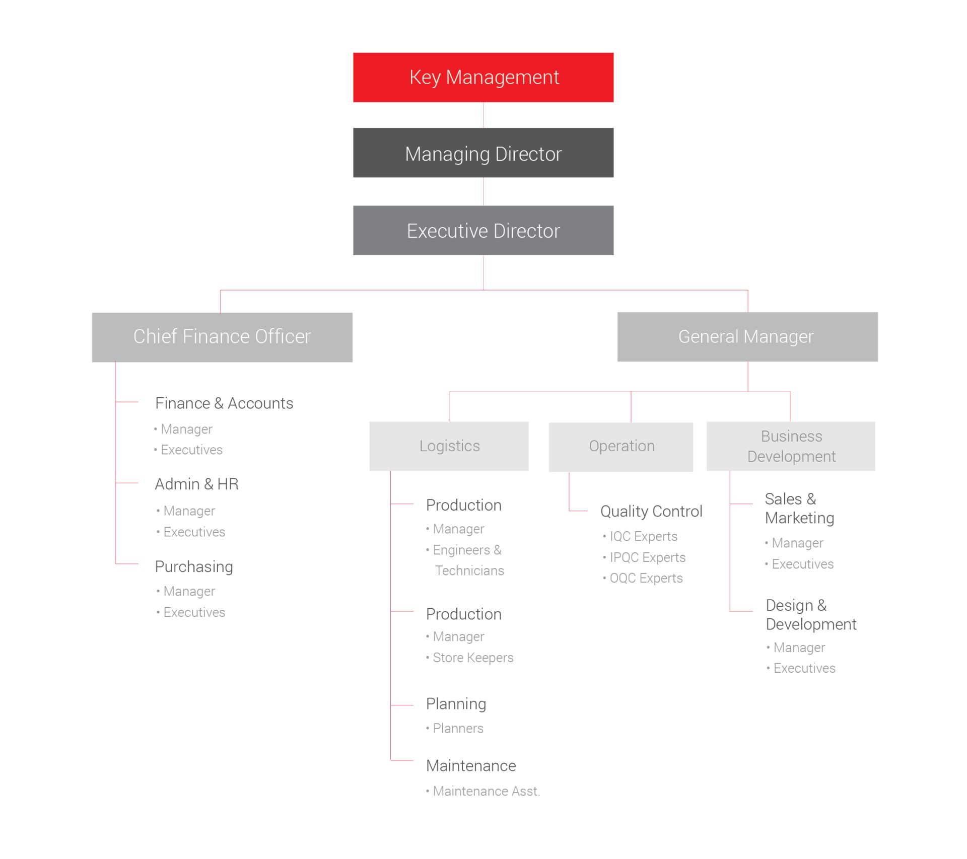 Organizational Chart – TCS Engineering